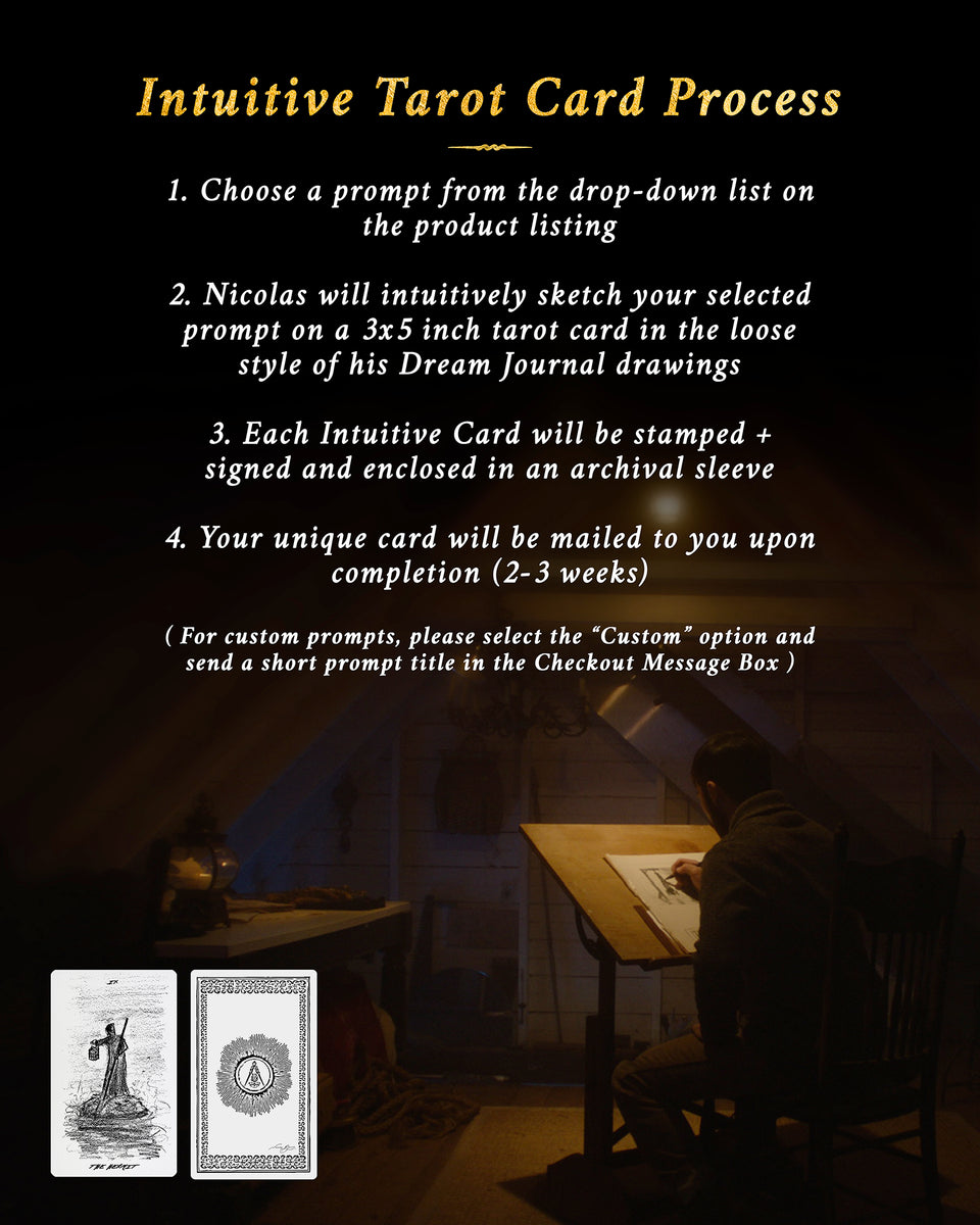 The Somnia Tarot - Intuitive Tarot Cards - Custom Sketched Cards by Ni ...